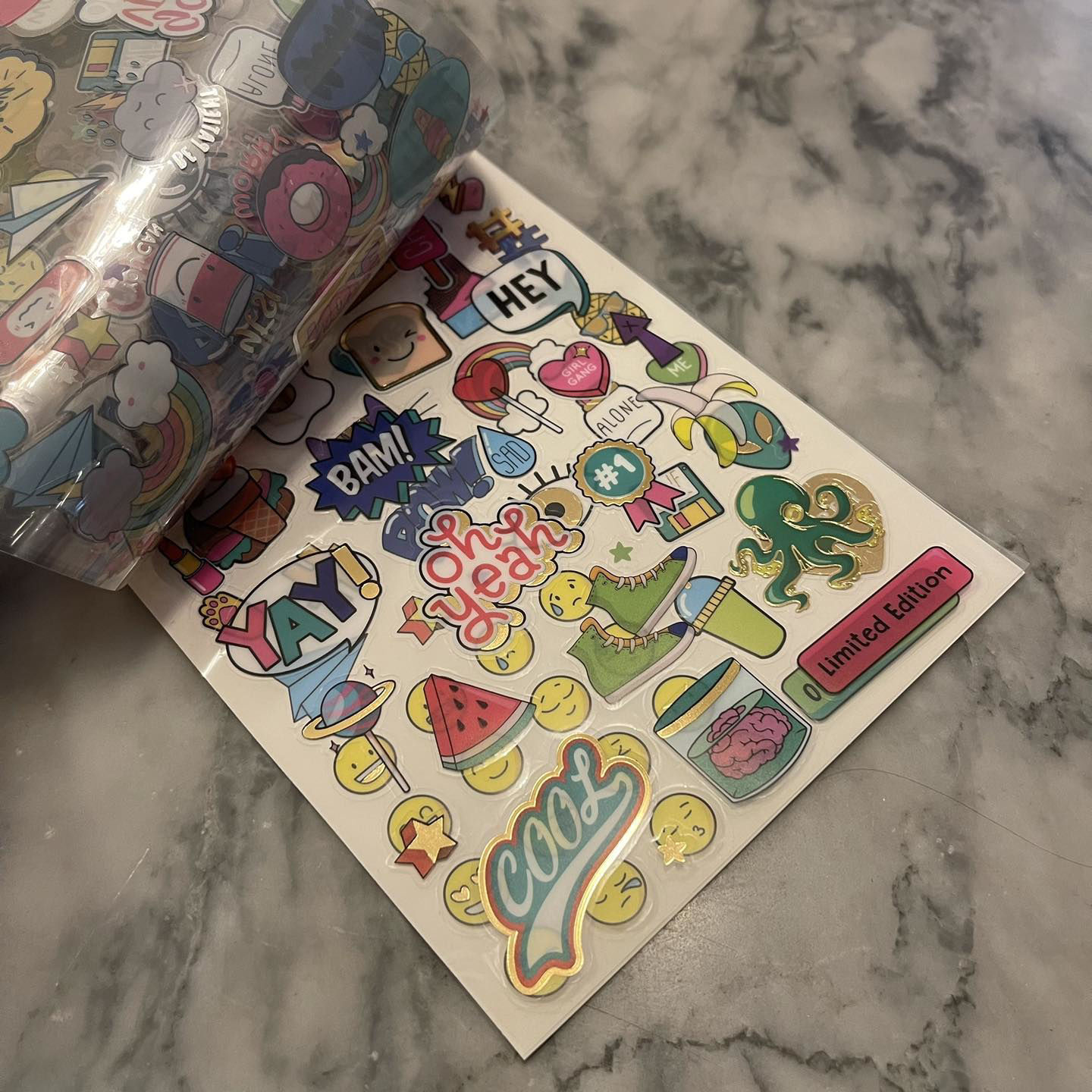 The Beautiful. Transparent and foiled Sticker books