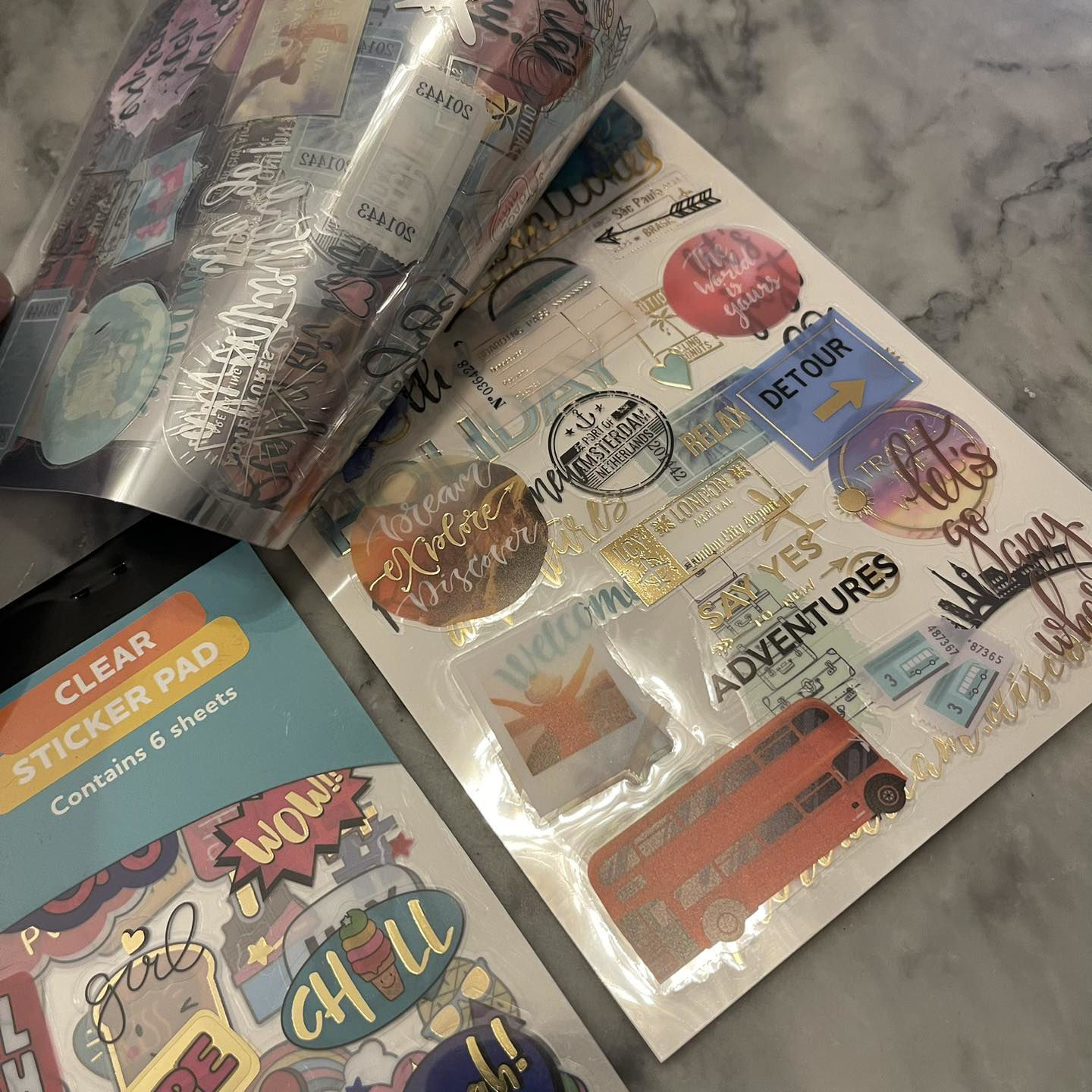 The Beautiful. Transparent and foiled Sticker books