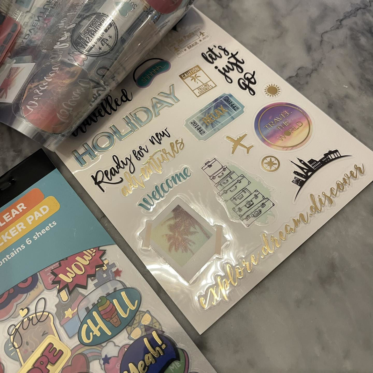 The Beautiful. Transparent and foiled Sticker books