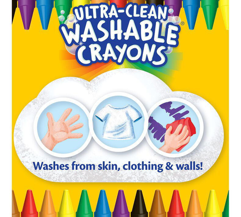 The Beautiful. ULTRA-CLEAN WASHABLE CRAYONS SET OF 24