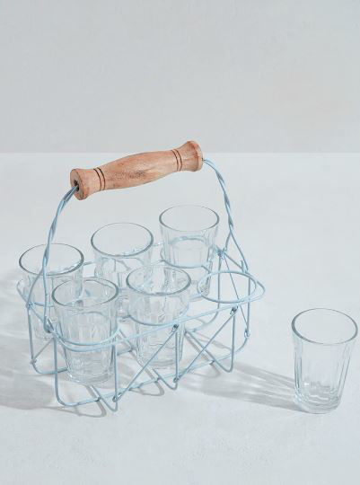 The Beautiful. Light Blue Wired Chai Caddy