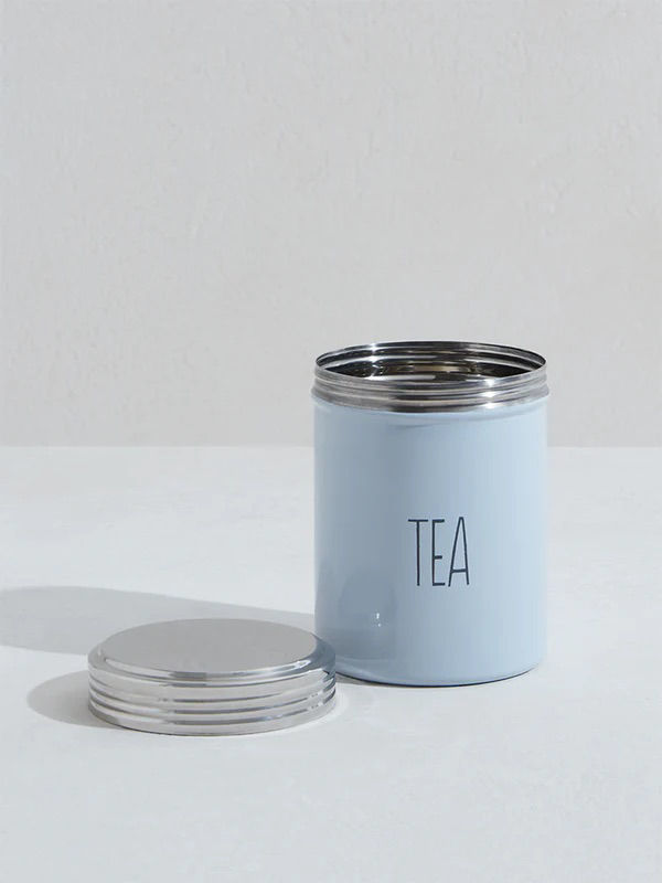 The Beautiful. Light Blue Tea Canister