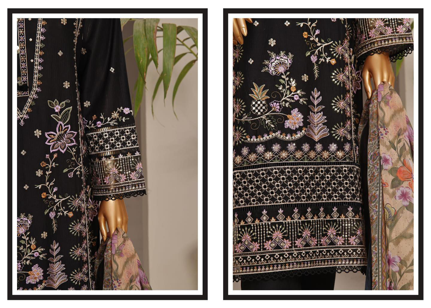 The Beautiful. SIZE- L: READY TO WEAR Embroidered Festive Collection