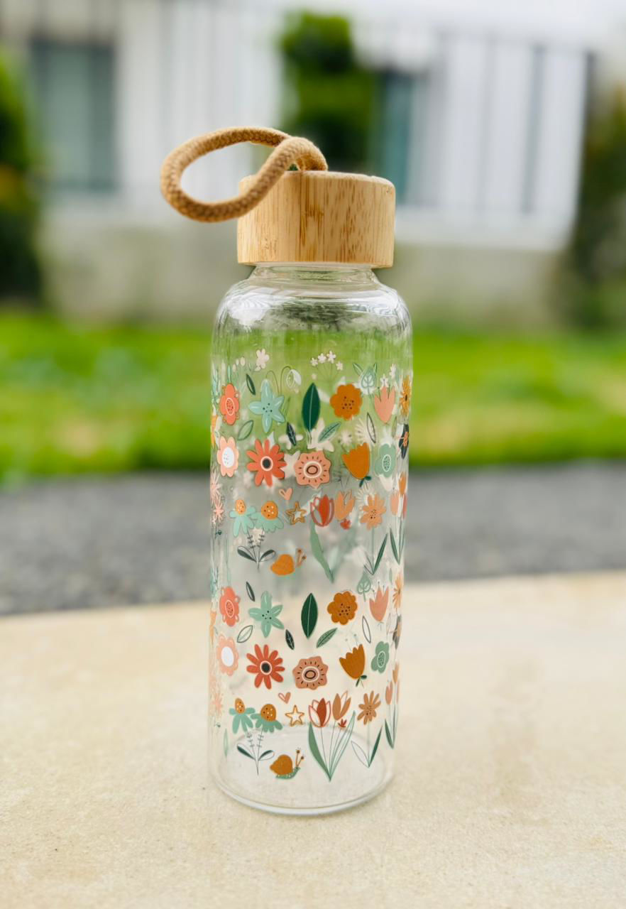 The Beautiful. Glass Water bottle